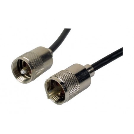 Skarvkabel RG-8x 2 x PL-259 15m