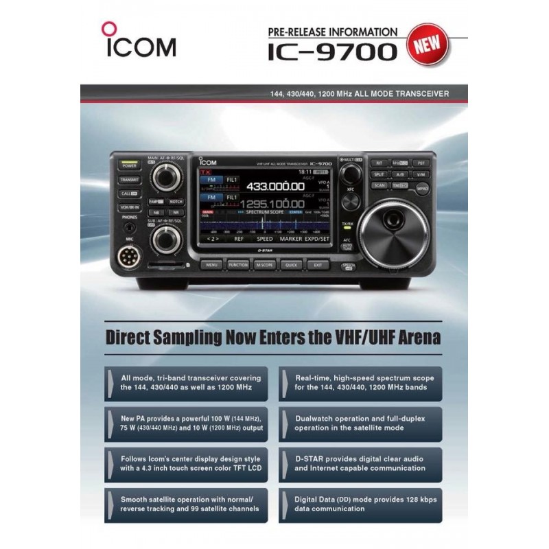 Icom IC-9700 144/430/1296 MHz